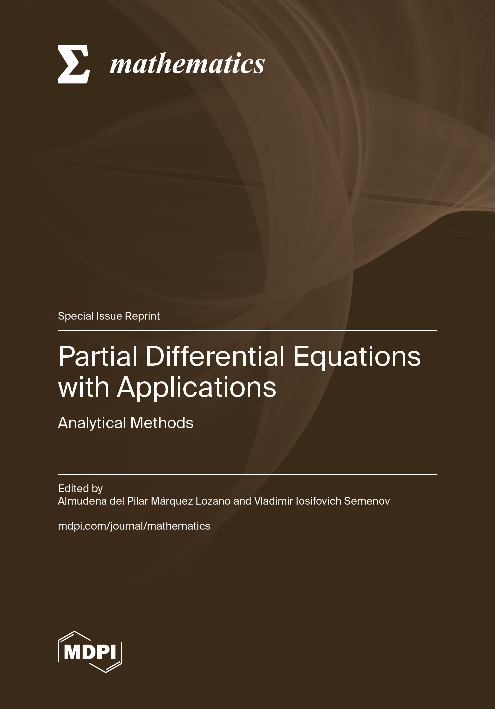 Partial Differential Equations With Applications Analytical Methods Mdpi Books