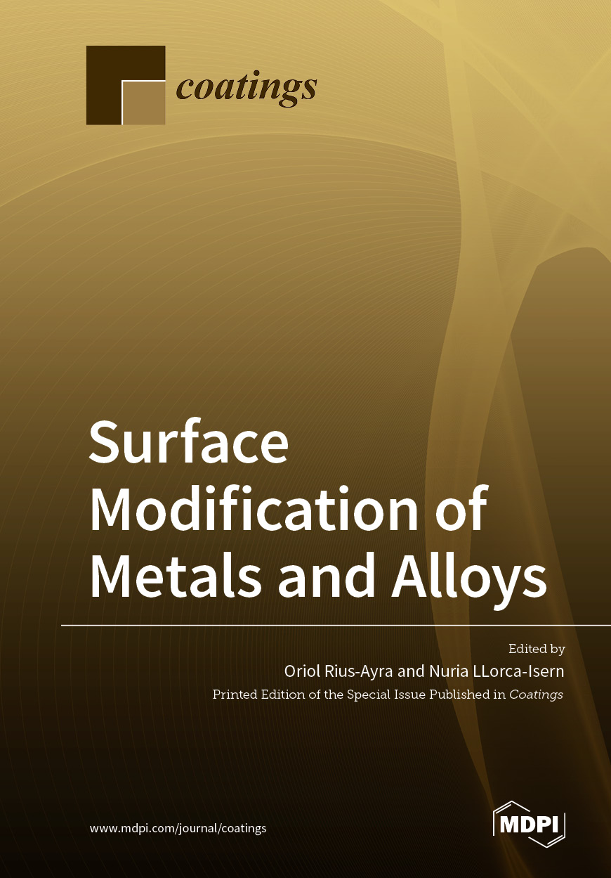 Surface Modification Of Metals And Alloys Mdpi Books
