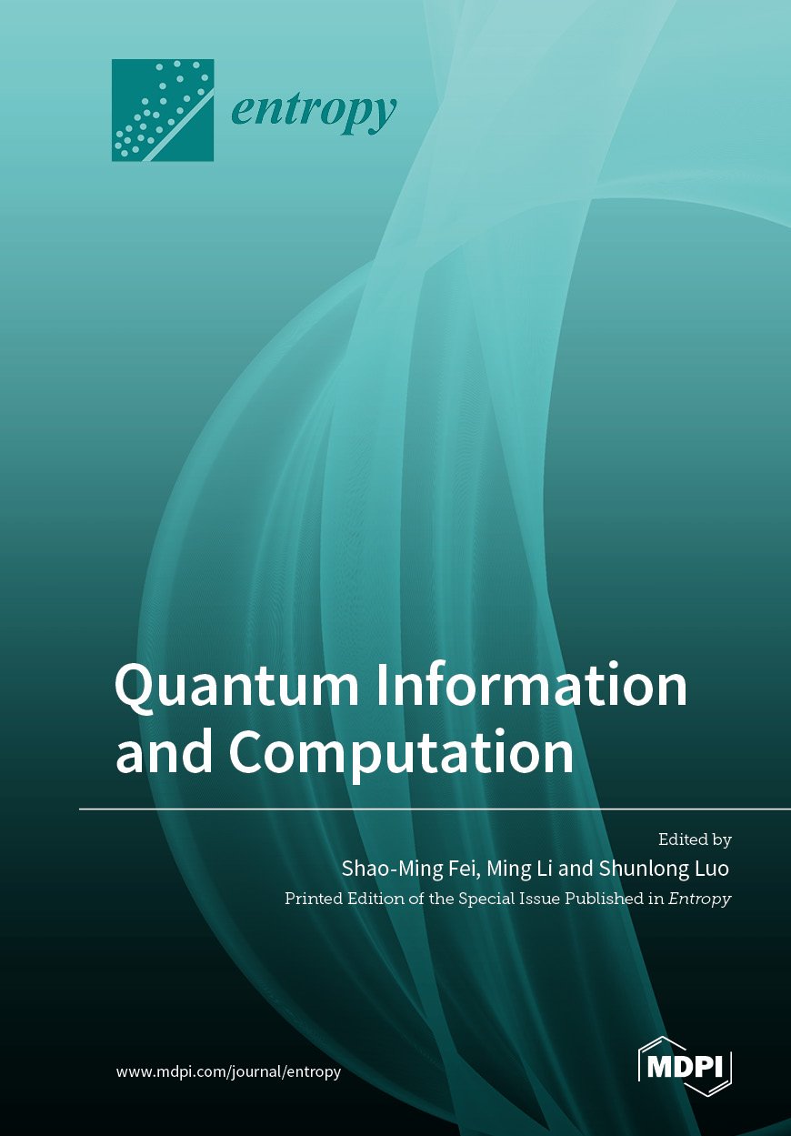 Quantum Information And Computation Mdpi Books 1494