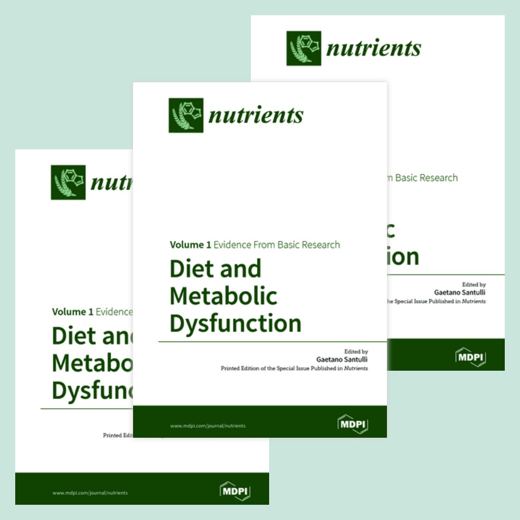Diet And Metabolic Dysfunction Mdpi Books