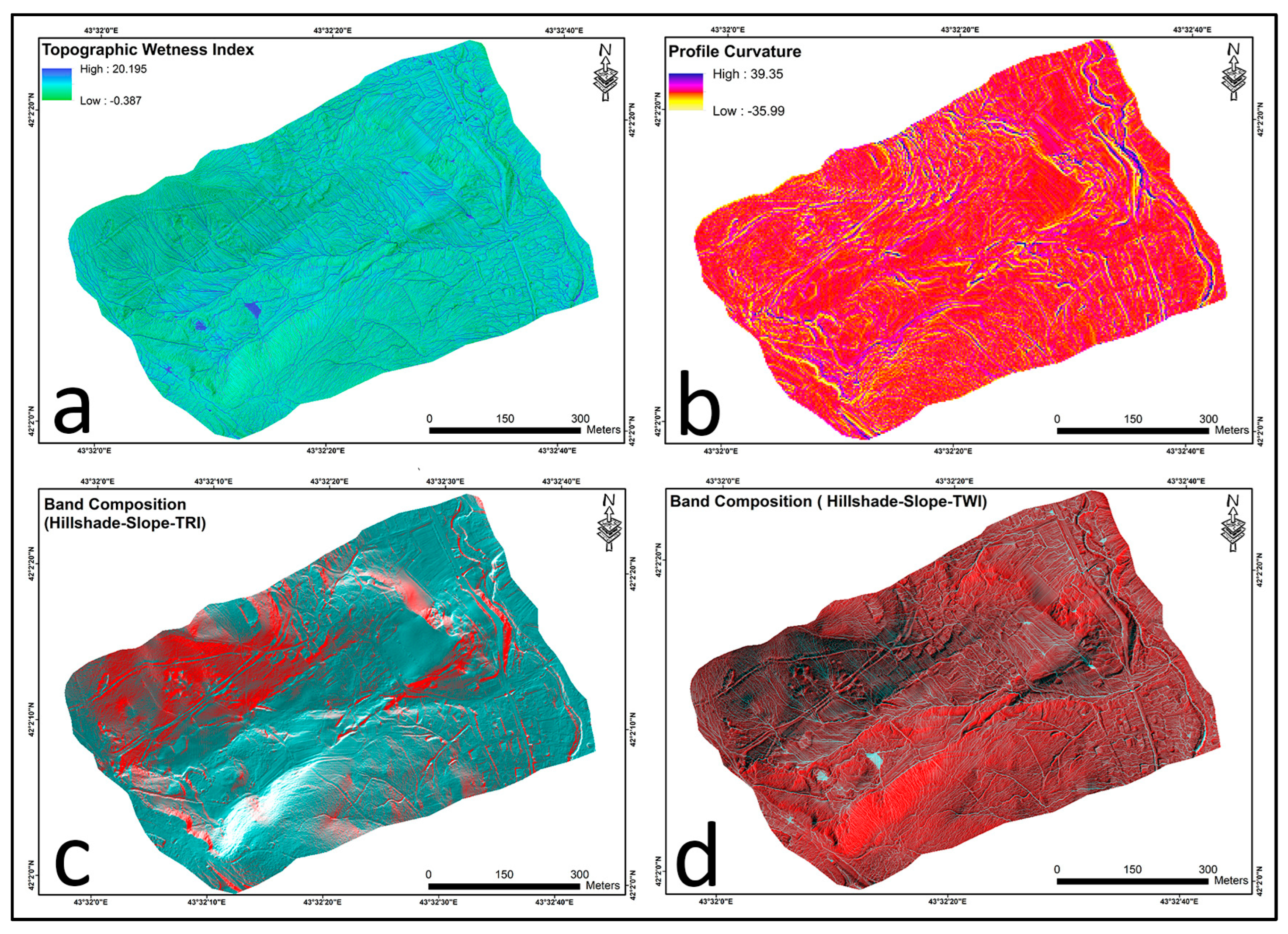 Identification of Landslide Boundaries and Key Morphological Features ...