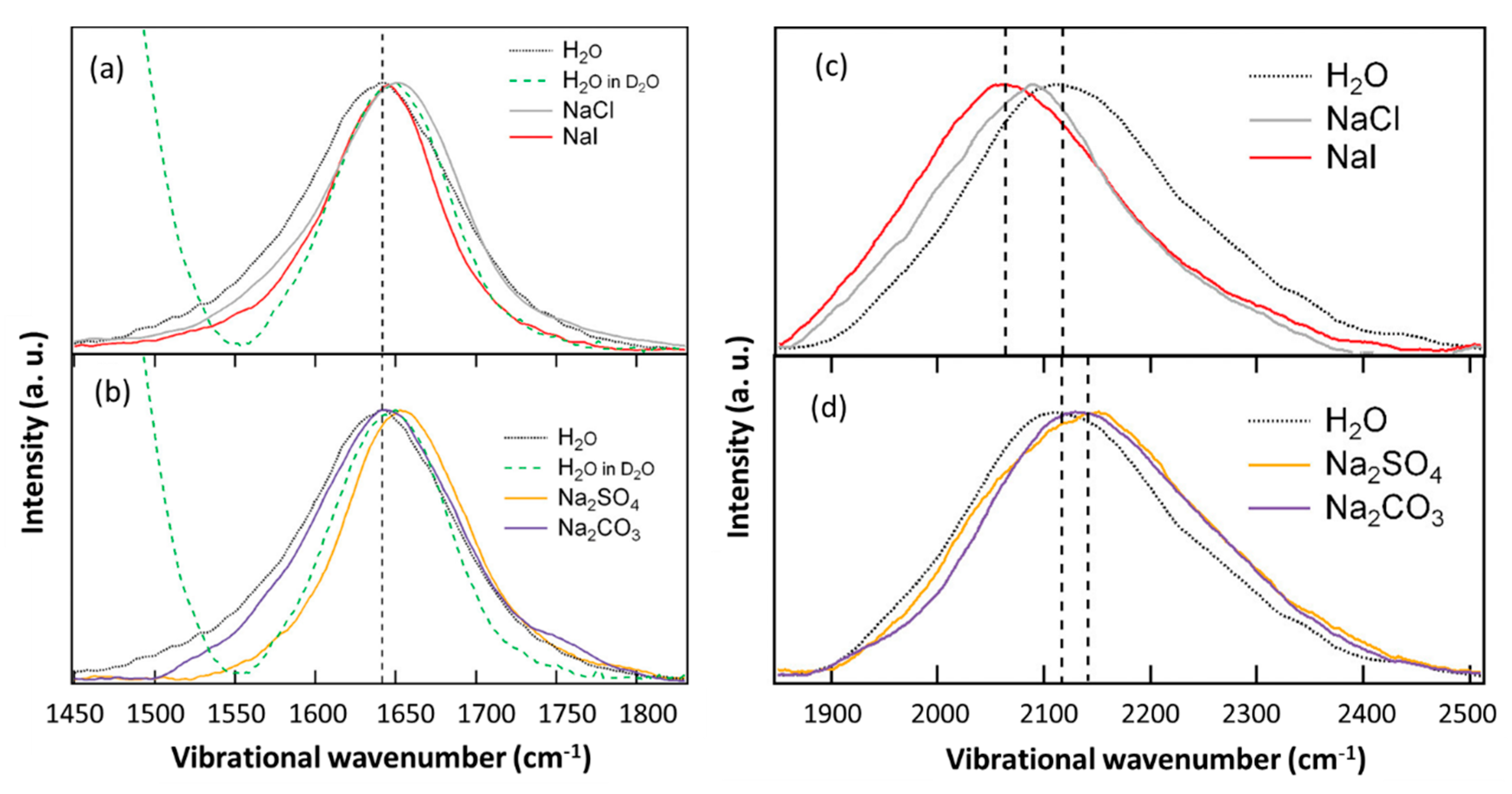 Vibrational Raman Spectroscopy of the Hydration Shell of Ions | MDPI