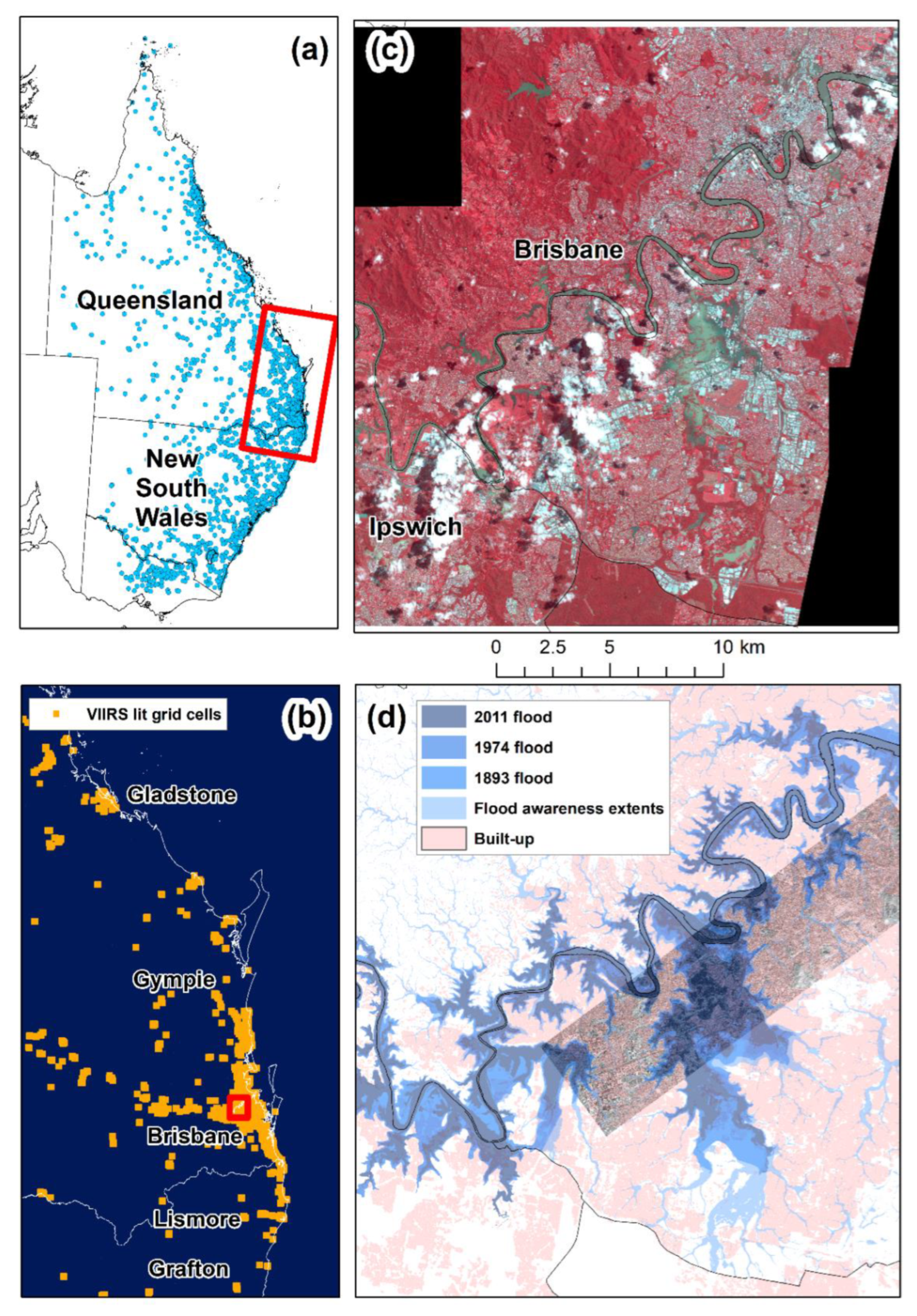 Assessing the 2022 Flood Impacts in Queensland Combining Daytime and ...
