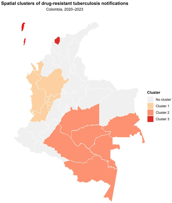 Spatial Analysis of Drug-Resistant Tuberculosis in Colombia (2020–2023 ...